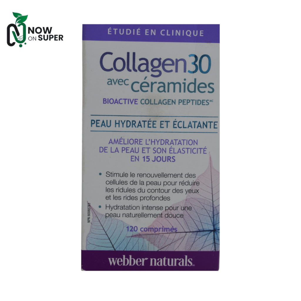 Webber Naturals, Collagen30 with Biotin, 120 Tablets - Now On Super