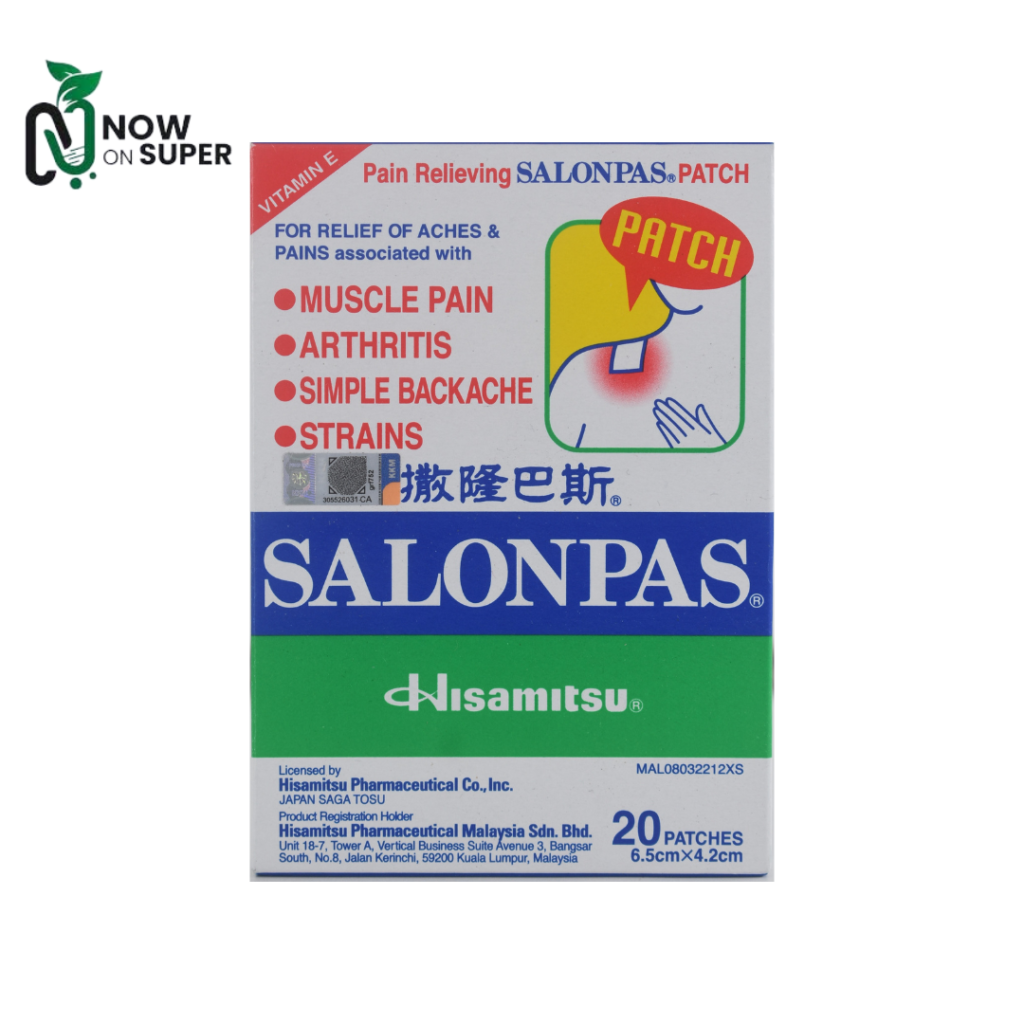 Salonpas Pain Relieving Patch 20 patches - Now On Super